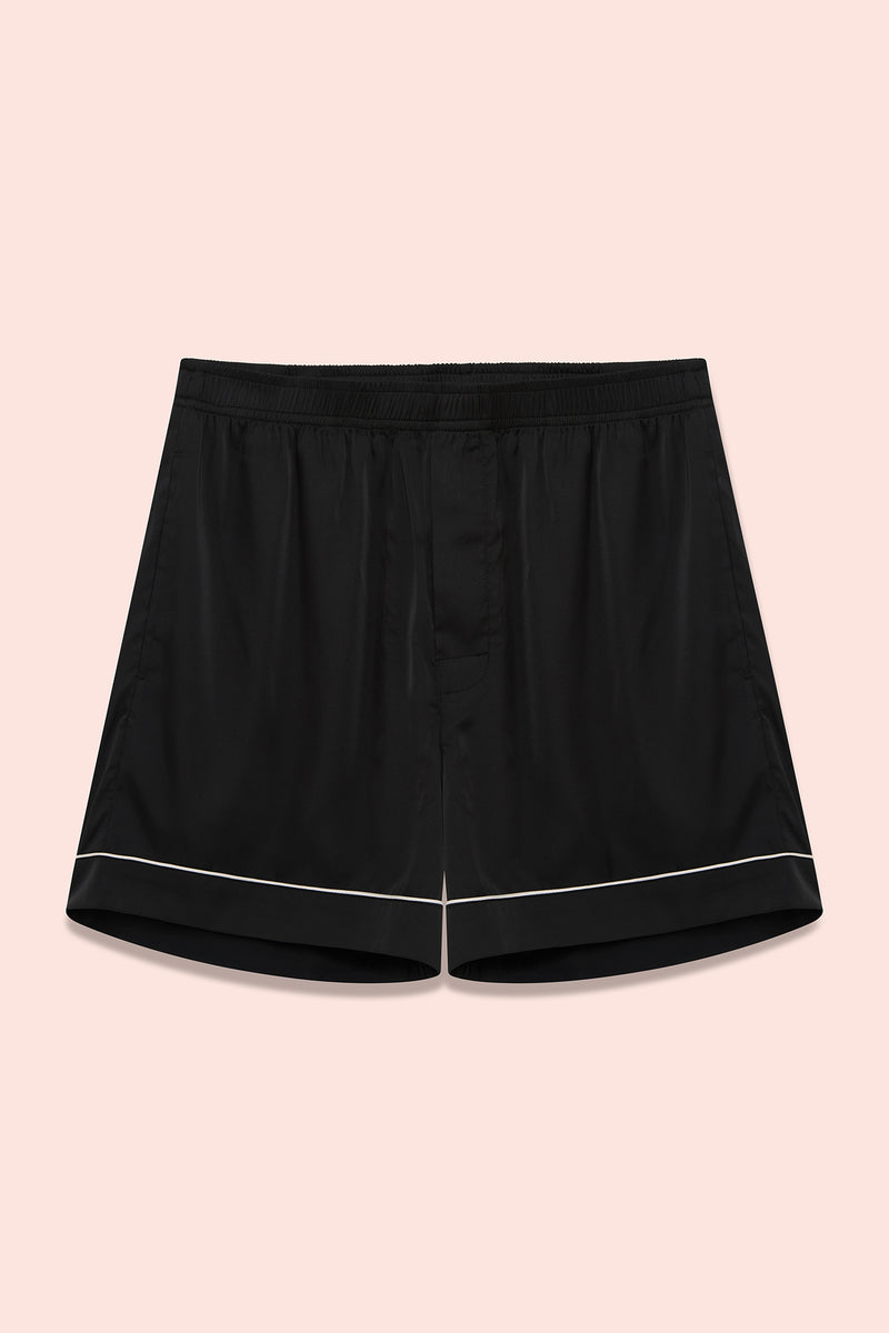 Grace Mens Boxer Shorts - Black – Homebodii AU